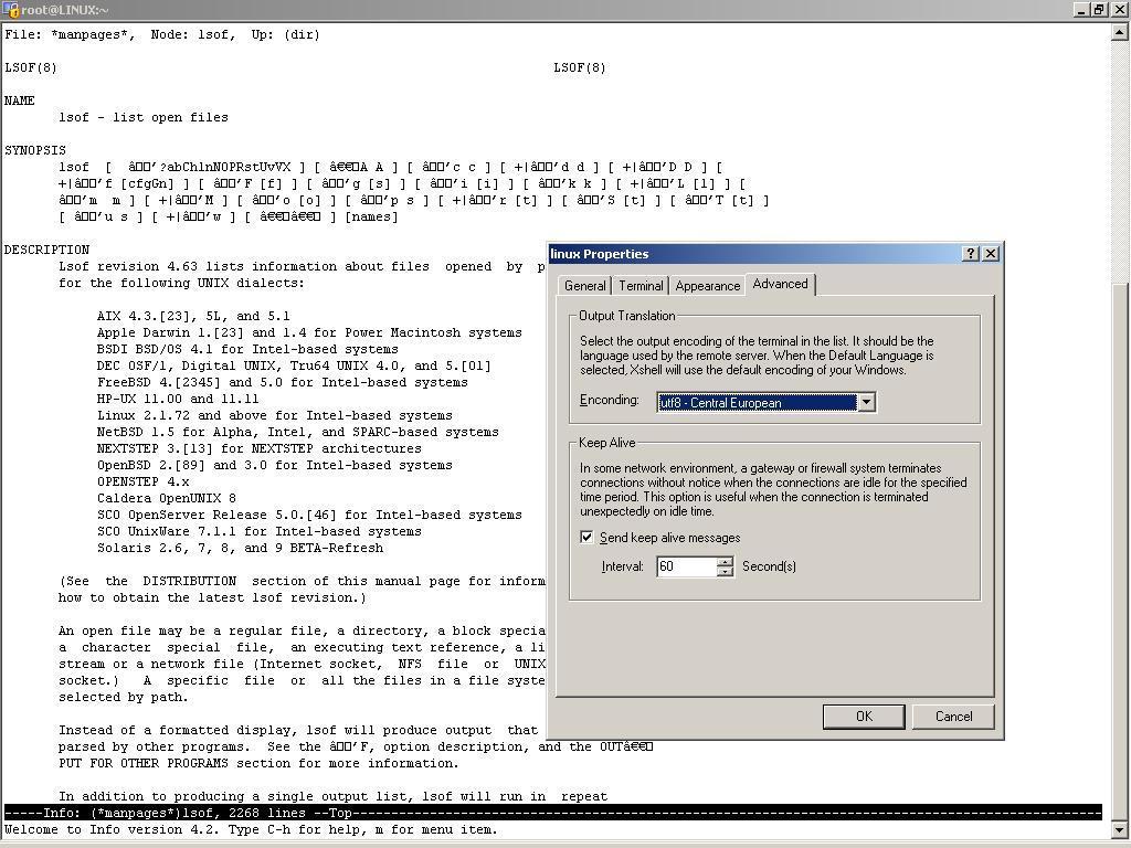 about the font setup when use Xshell to telnet Redhat8 [3] - Forum ...