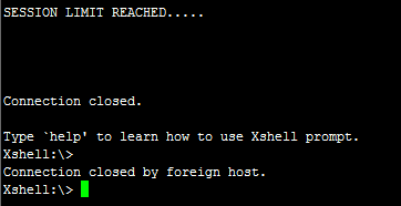 reconnect if session limit reached [2] - Forum Archive - NetSarang Computer