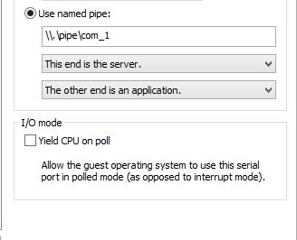 Serial connection to vmware virtual machine named pipe? [12] - Forum Archive - NetSarang Computer
