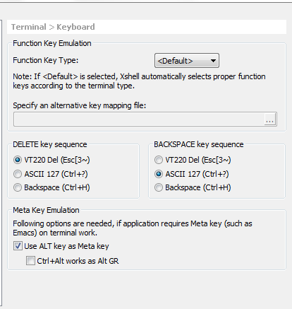 Some shortcuts of emacs do not work [4] - Forum Archive - NetSarang Computer