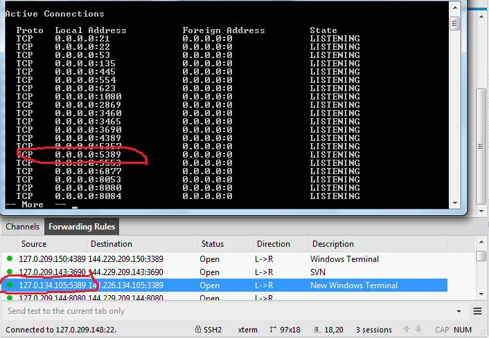 Xshell 5 always setting local IP to 0.0.0.0 for port forwardings [1] - Forum Archive - NetSarang ...