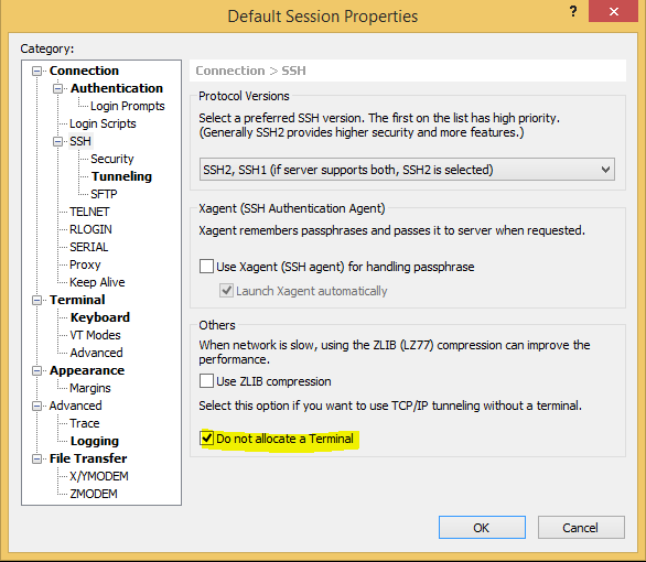 Tunnel without shell [1] - Forum Archive - NetSarang Computer