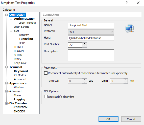 JumpHost w/XShell; XShell Ignoring Connection Host when using Proxy [1 ...