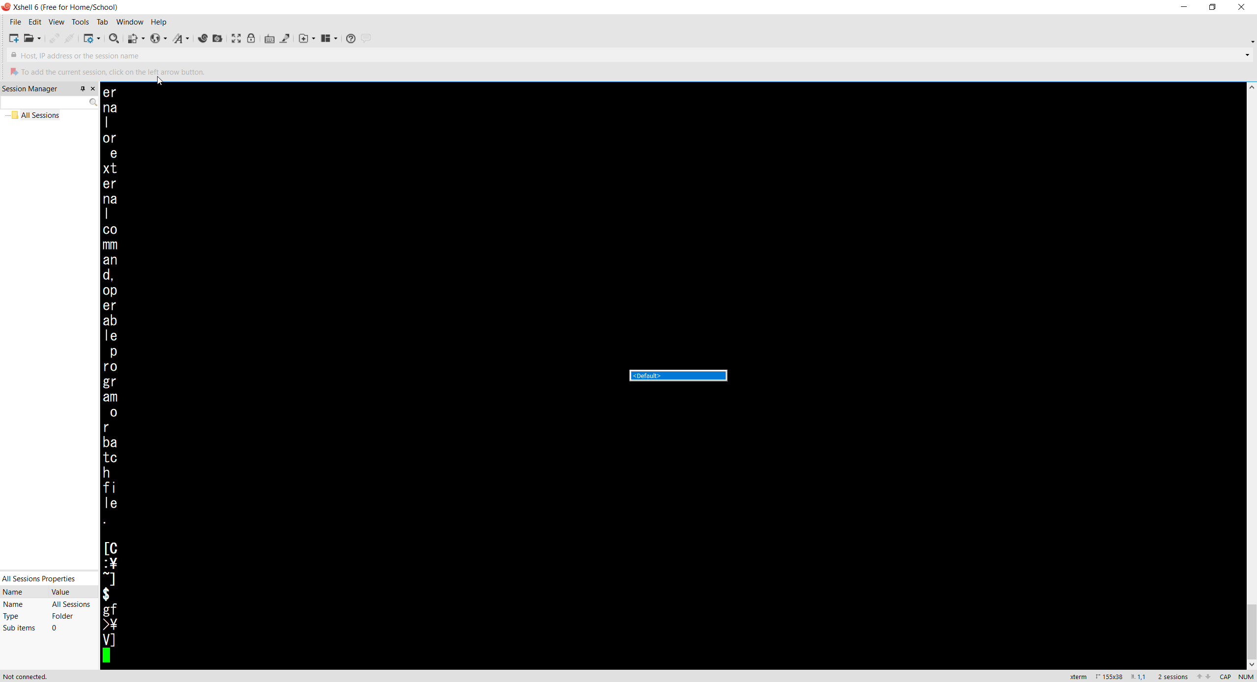 blank session screens [2] - Forum Archive - NetSarang Computer