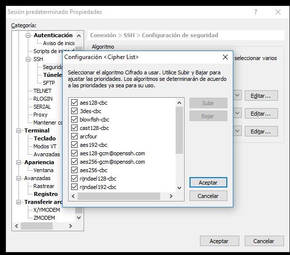 No matching outgoing encryption algorithm found [2] - Forum Archive - NetSarang Computer