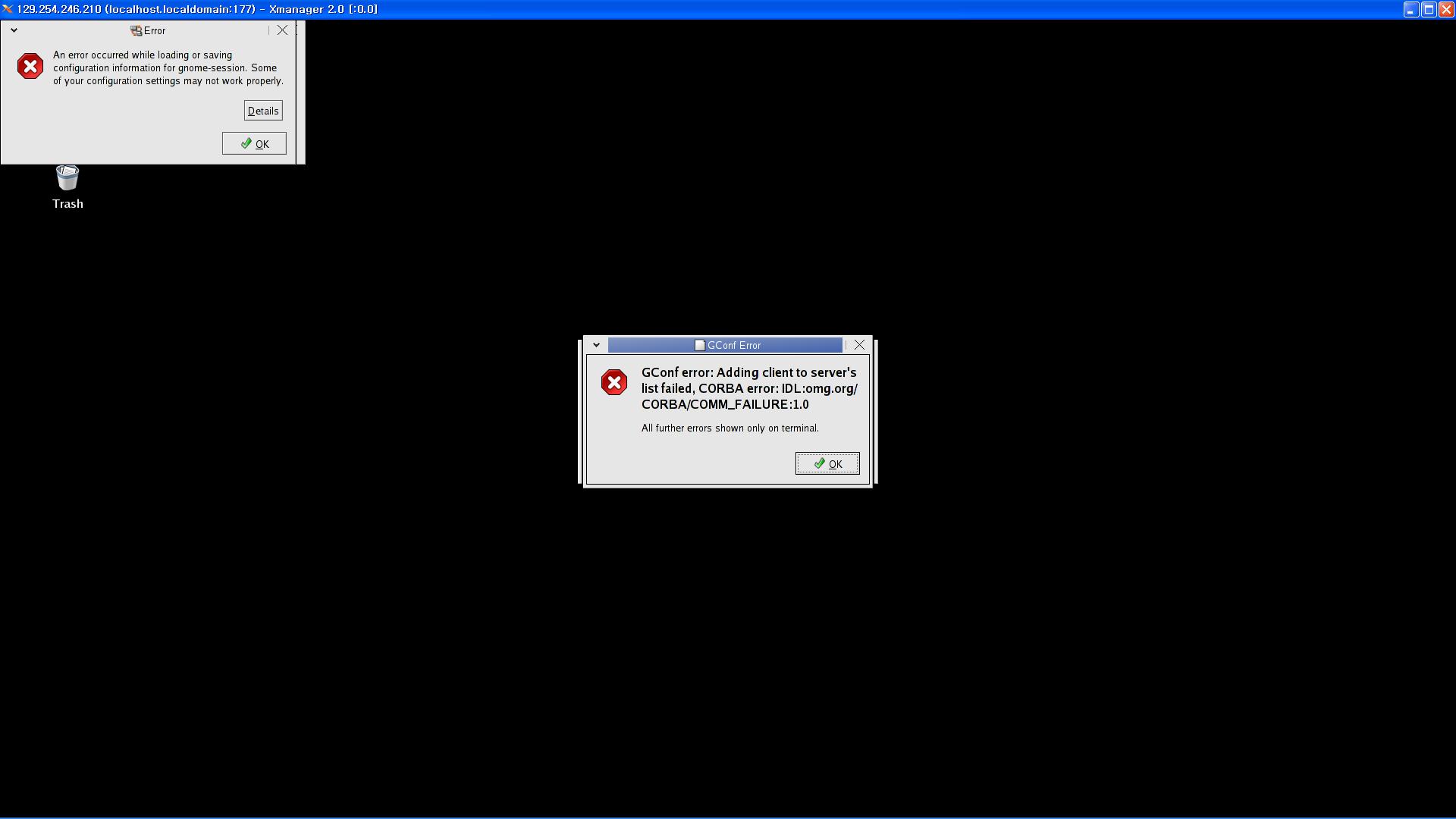 gnome 오류인것같은데.해결이안되네요 [4] - 포럼 보관 - NetSarang Computer